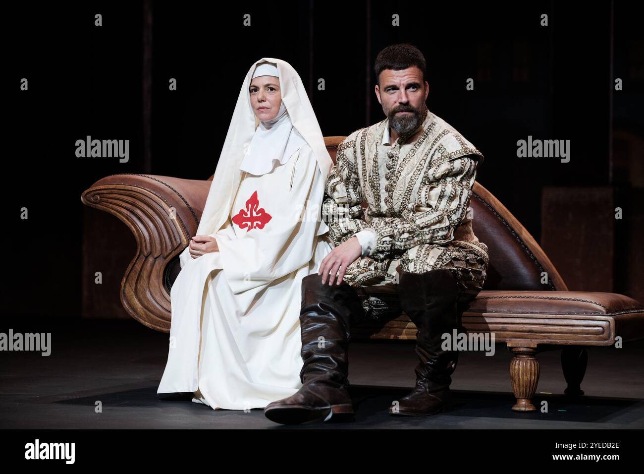 Actress Manuela Velasco performing on stage Don Juan Tenorio at the ...