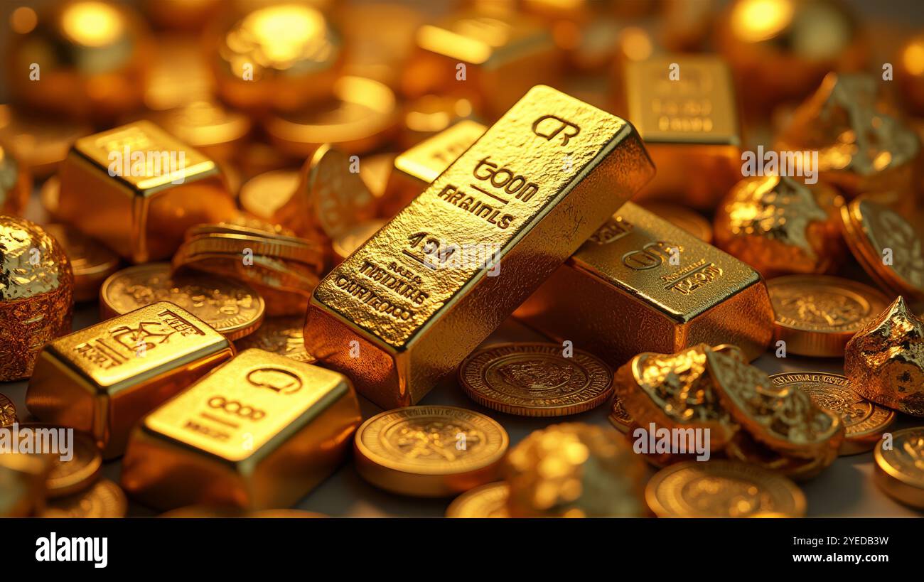 gold bullion and rise of gold prices gold, 3d, business, cube, square ...