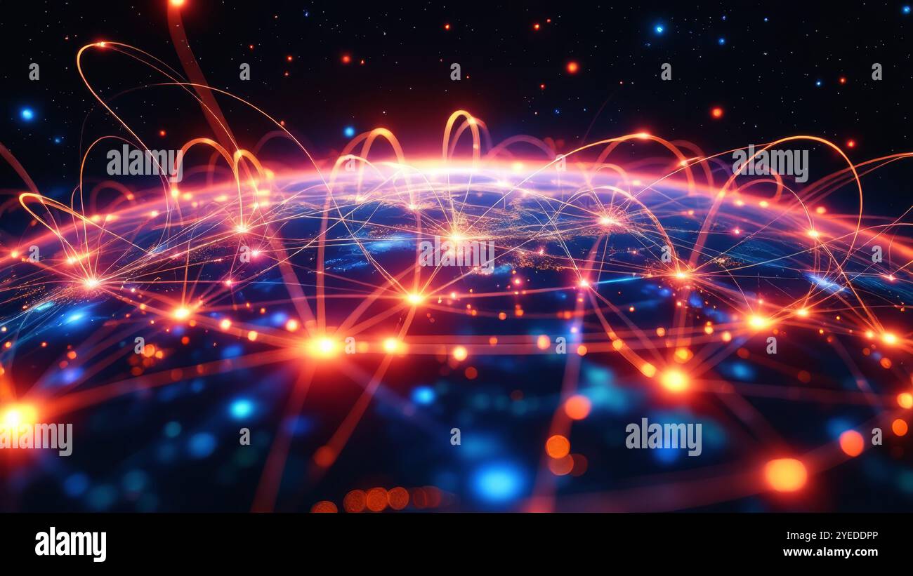 Fiber optic cable map hi-res stock photography and images - Alamy