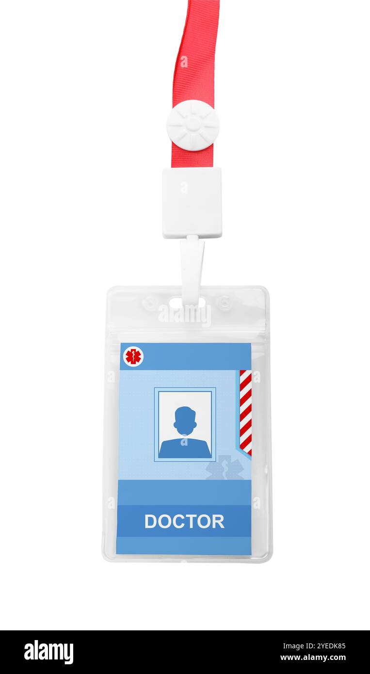 Doctor name tag Cut Out Stock Images & Pictures - Alamy