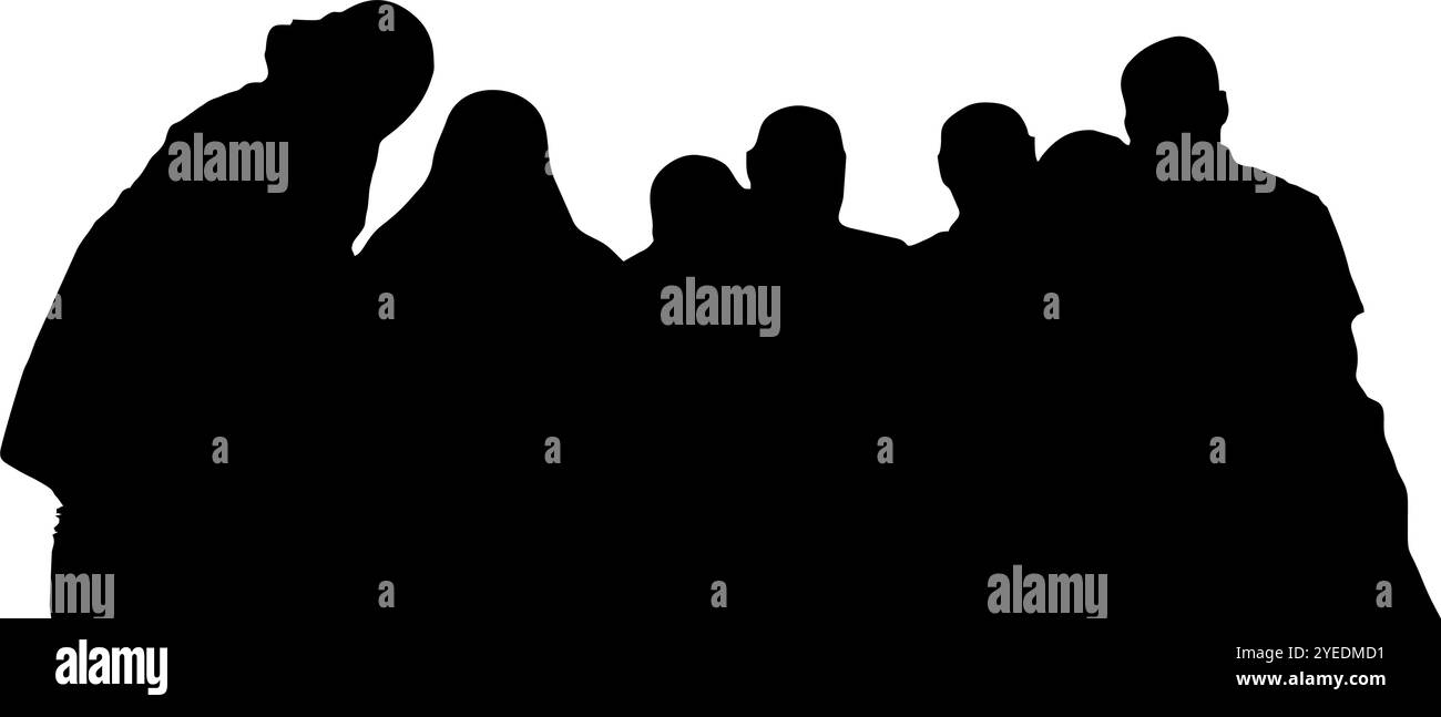 Unity in Shadows: Silhouettes That Blur Identities, Highlighting the ...