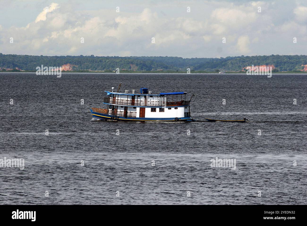 traditional boat on the Amazon River. Amazonas, Brazil Stock Photo - Alamy