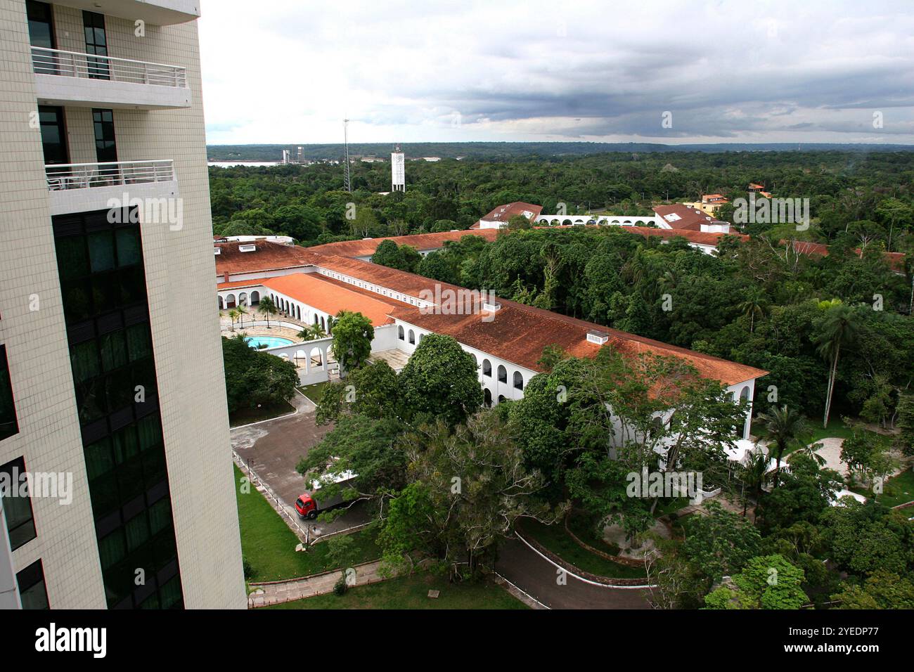 Manaus, Amazon - Feb 24, 2005 - modern and antique buildings in Manaus ...