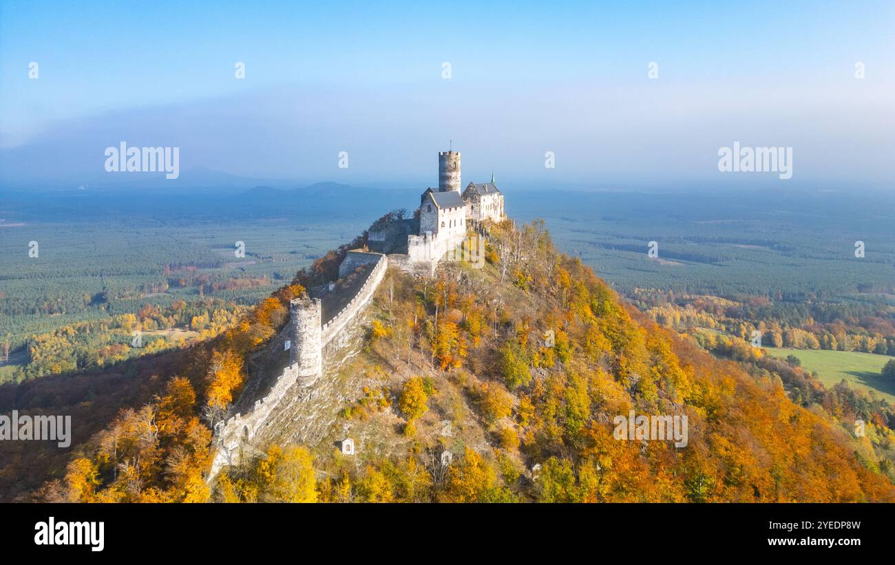 Nestled atop a hill, Bezdez medieval castle showcases its majestic ...