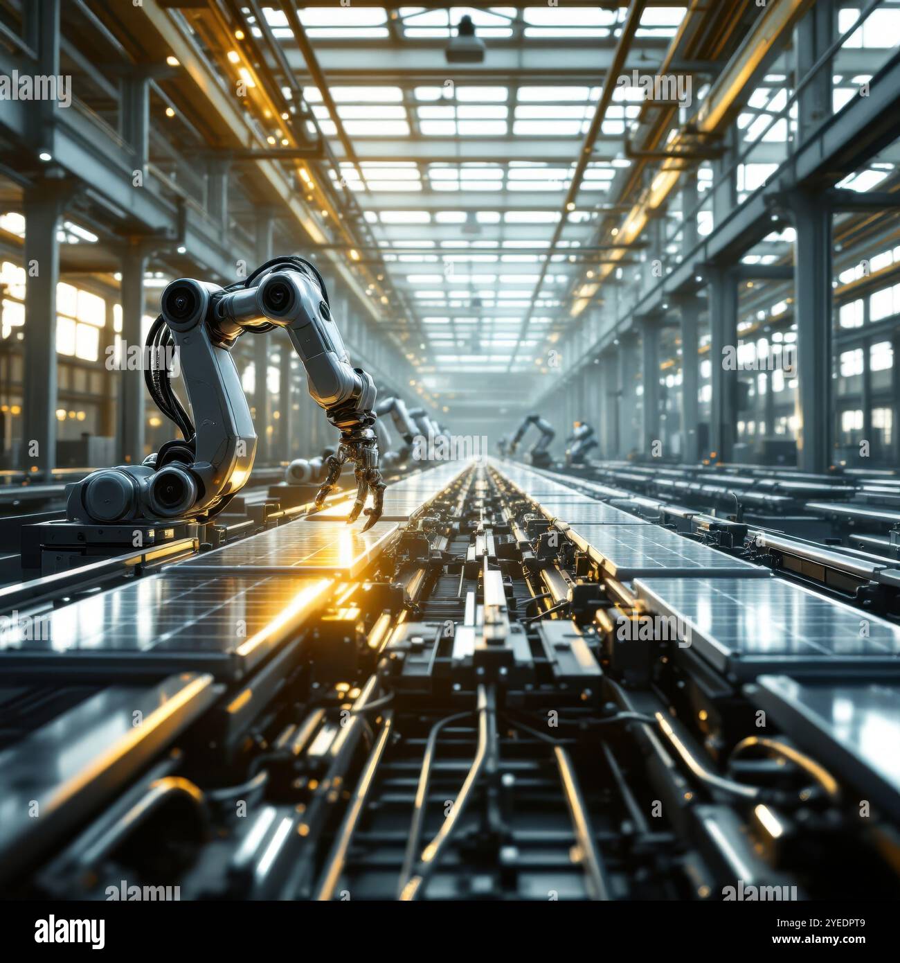 Advanced High Precision Robot Arms on Fully Automated PCB Assembly Line ...