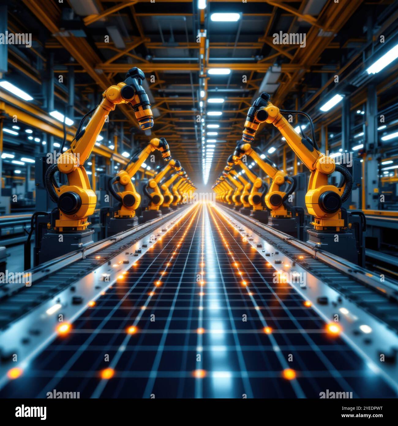 Advanced High Precision Robot Arms on Fully Automated PCB Assembly Line ...