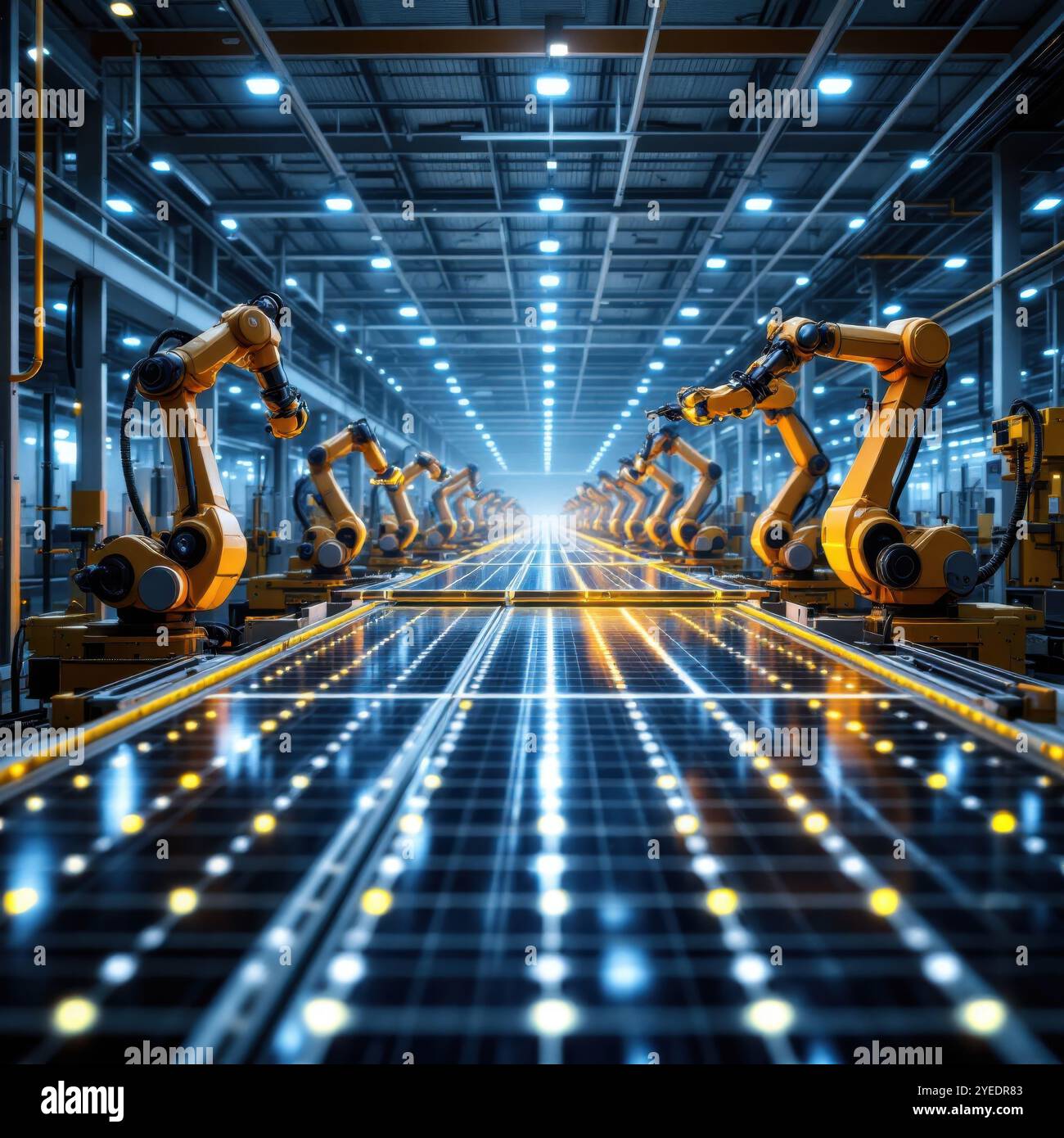 Advanced High Precision Robot Arms on Fully Automated PCB Assembly Line ...