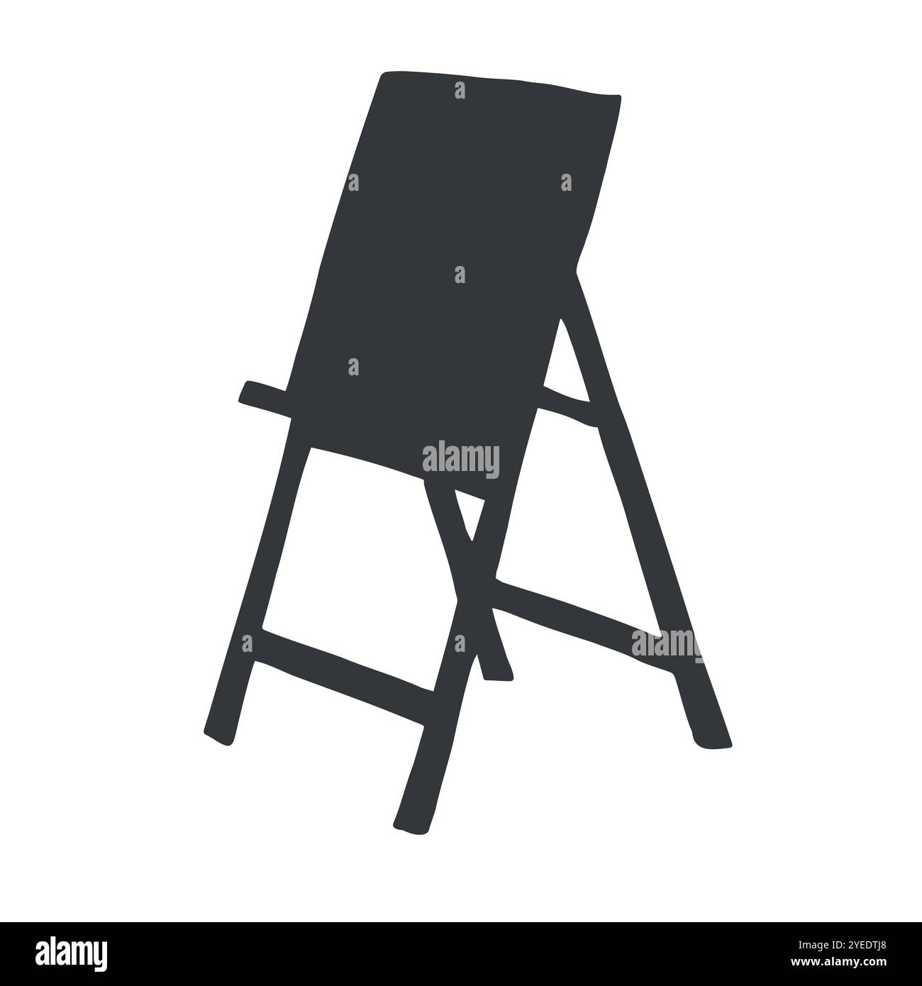 Easel silhouette hi-res stock photography and images - Alamy