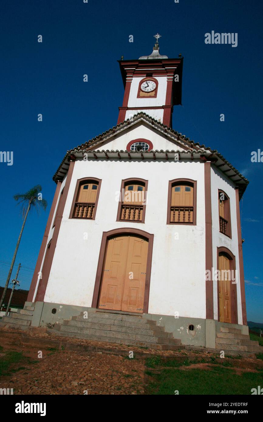 Santa Rita church in Serro, colonial city in countryside of Minas ...