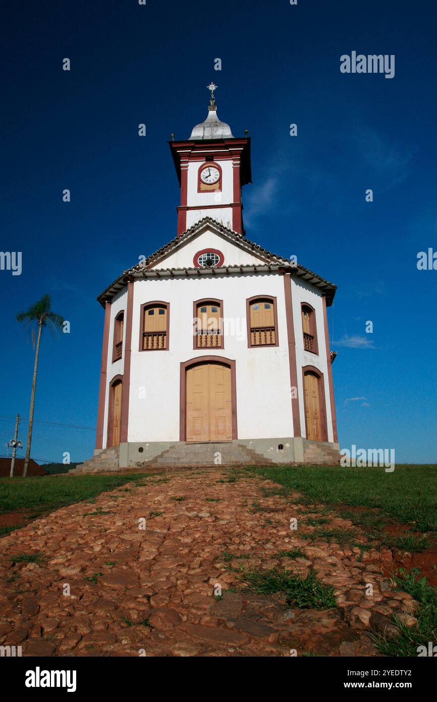 Santa Rita church in Serro, colonial city in countryside of Minas ...