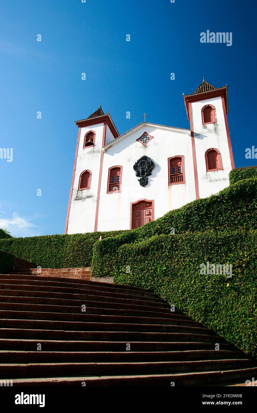 Igreja Matriz do Carmo in Serro, colonial city in countryside of Minas ...