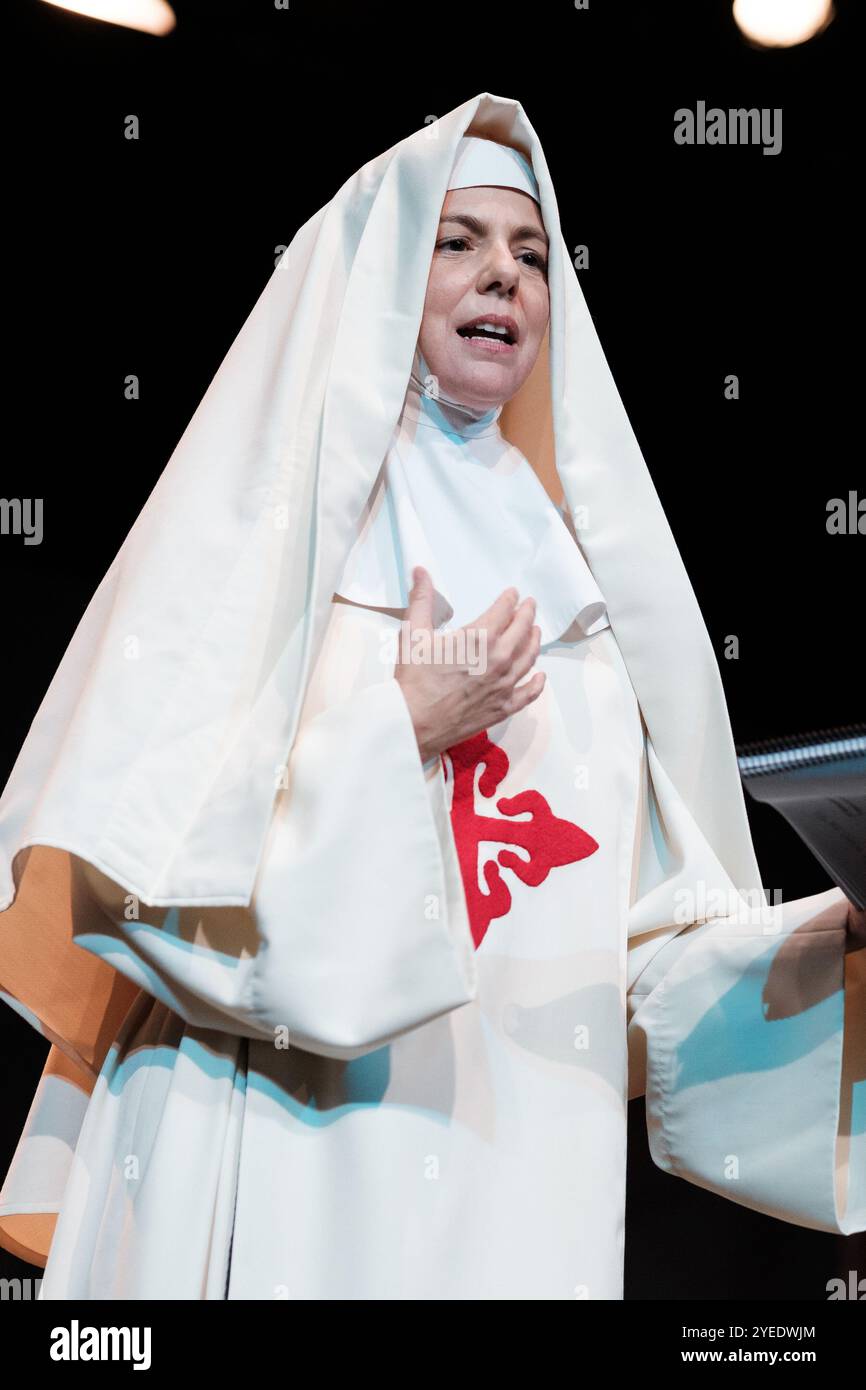 Actress manuela velasco performing on stage don juan tenorio at hi-res ...