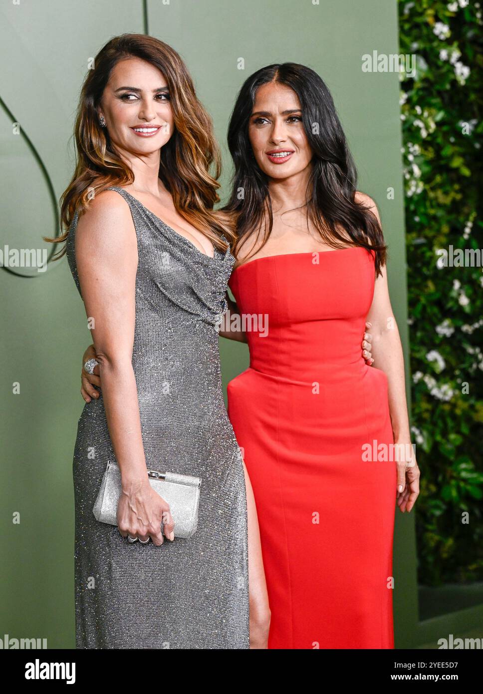 Penelope Cruz, left, and Salma Hayek Pinault attend the WSJ. Magazine Innovators Awards at the ...