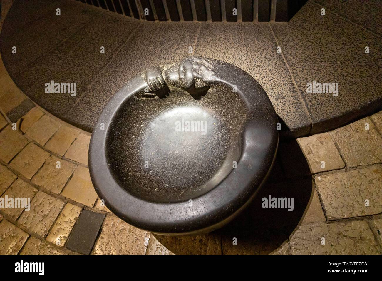 Zichron Yaakov, Israel - October 20, 2024, the bowl near the grave ...
