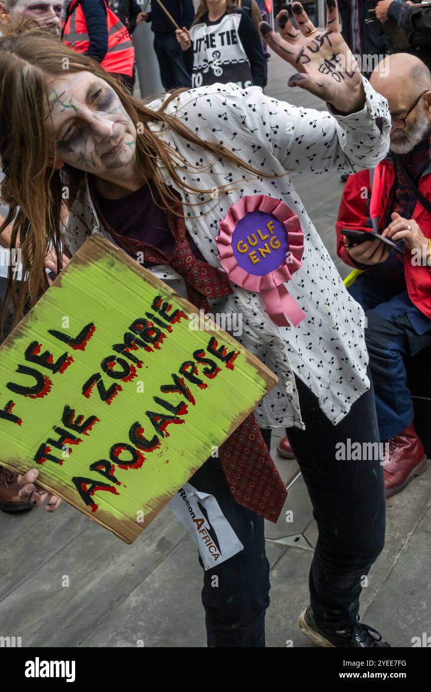 London, UK. 30 Oct 2024. Fuel The Zombie Apocalypse. Extinction ...