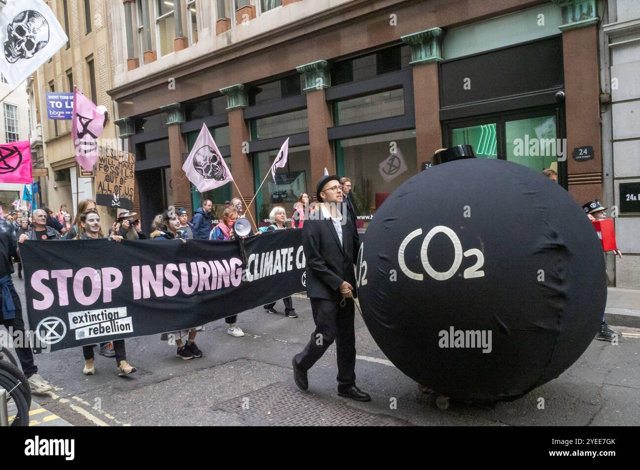 London, UK. 30 Oct 2024. Extinction Rebellion ended their 3 days of ...