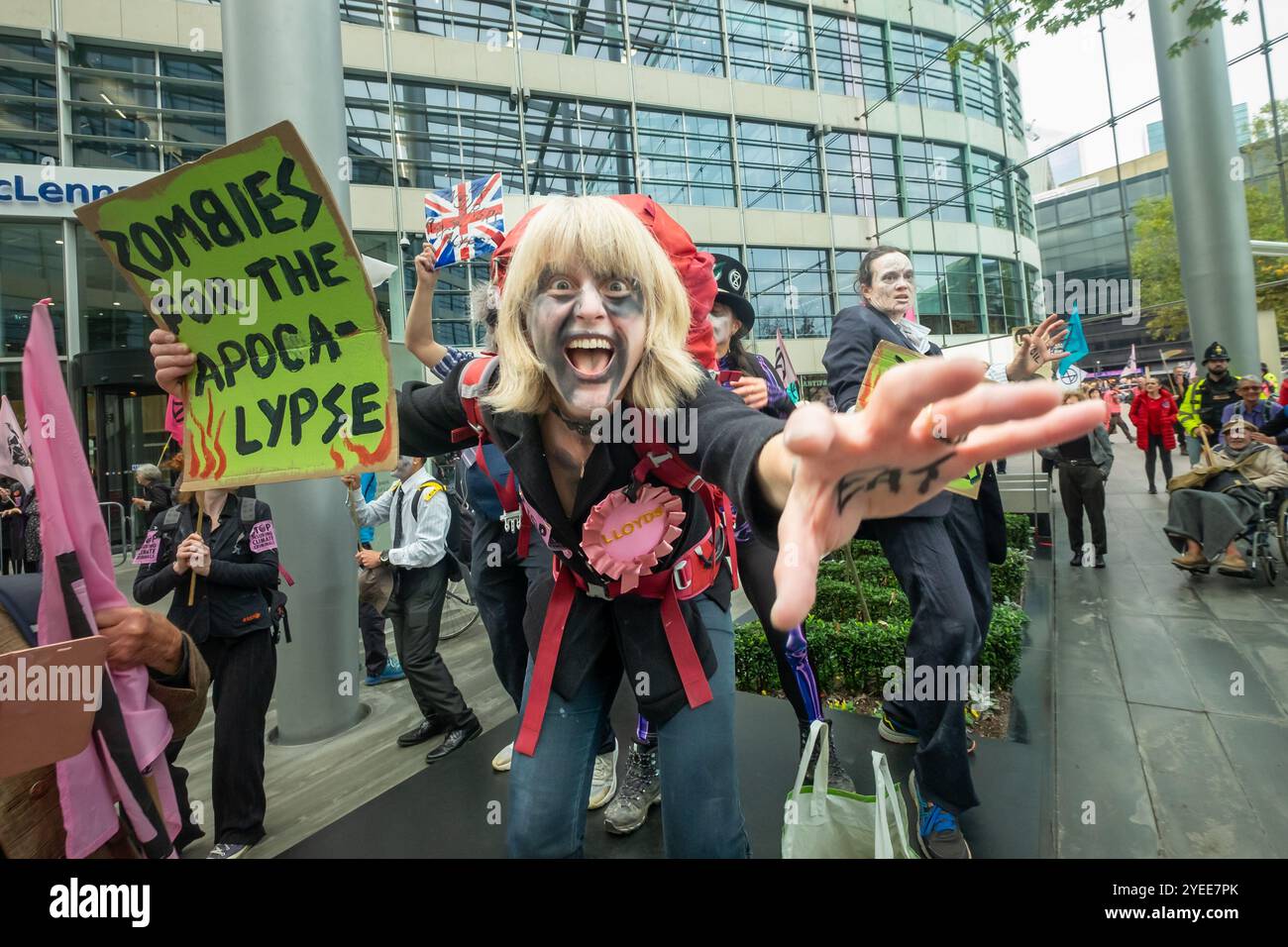 London, UK. 30 Oct 2024. Zombie Apocalypse at insurers MarshMcLennan ...