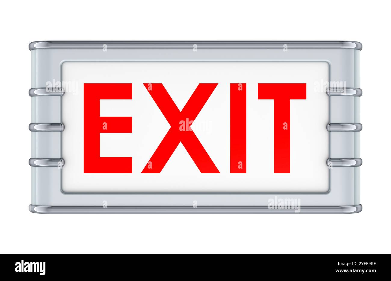 3d illustration exit sign hi-res stock photography and images - Alamy