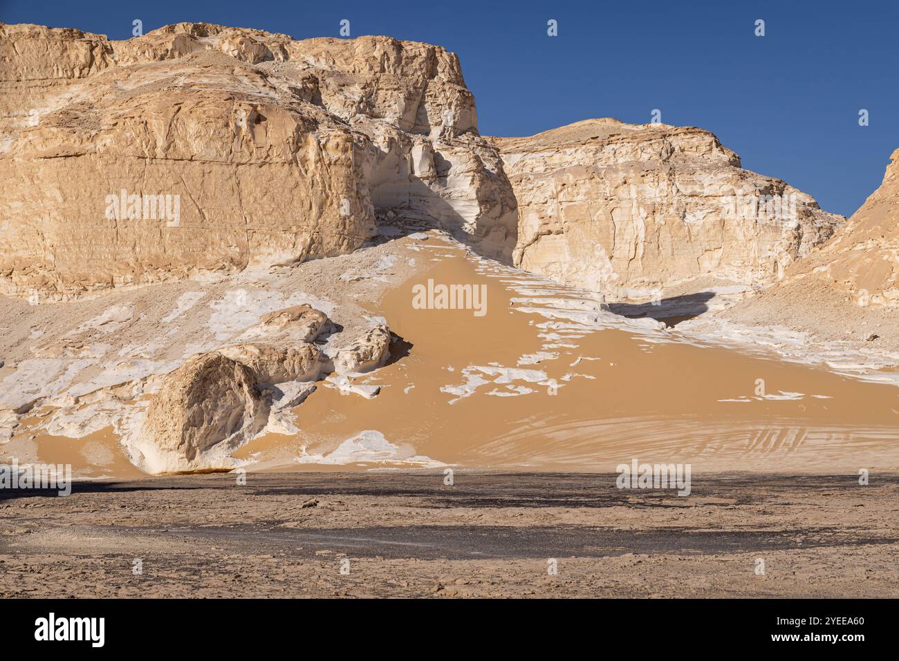 White Desert National Park, Al Farafra, New Valley, Egypt. White rock ...