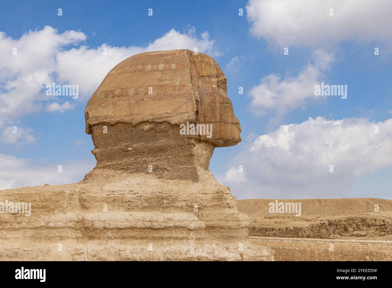 Giza Necropolis, Al Ahram, Giza, Egypt. The Great Sphinx at the Great ...