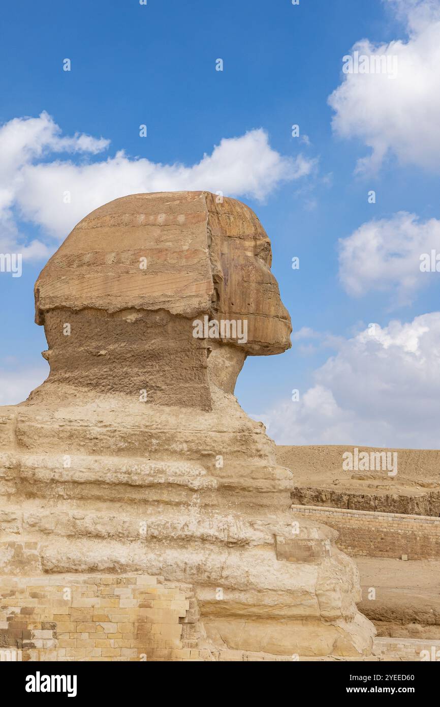 Giza Necropolis, Al Ahram, Giza, Egypt. The Great Sphinx at the Great ...