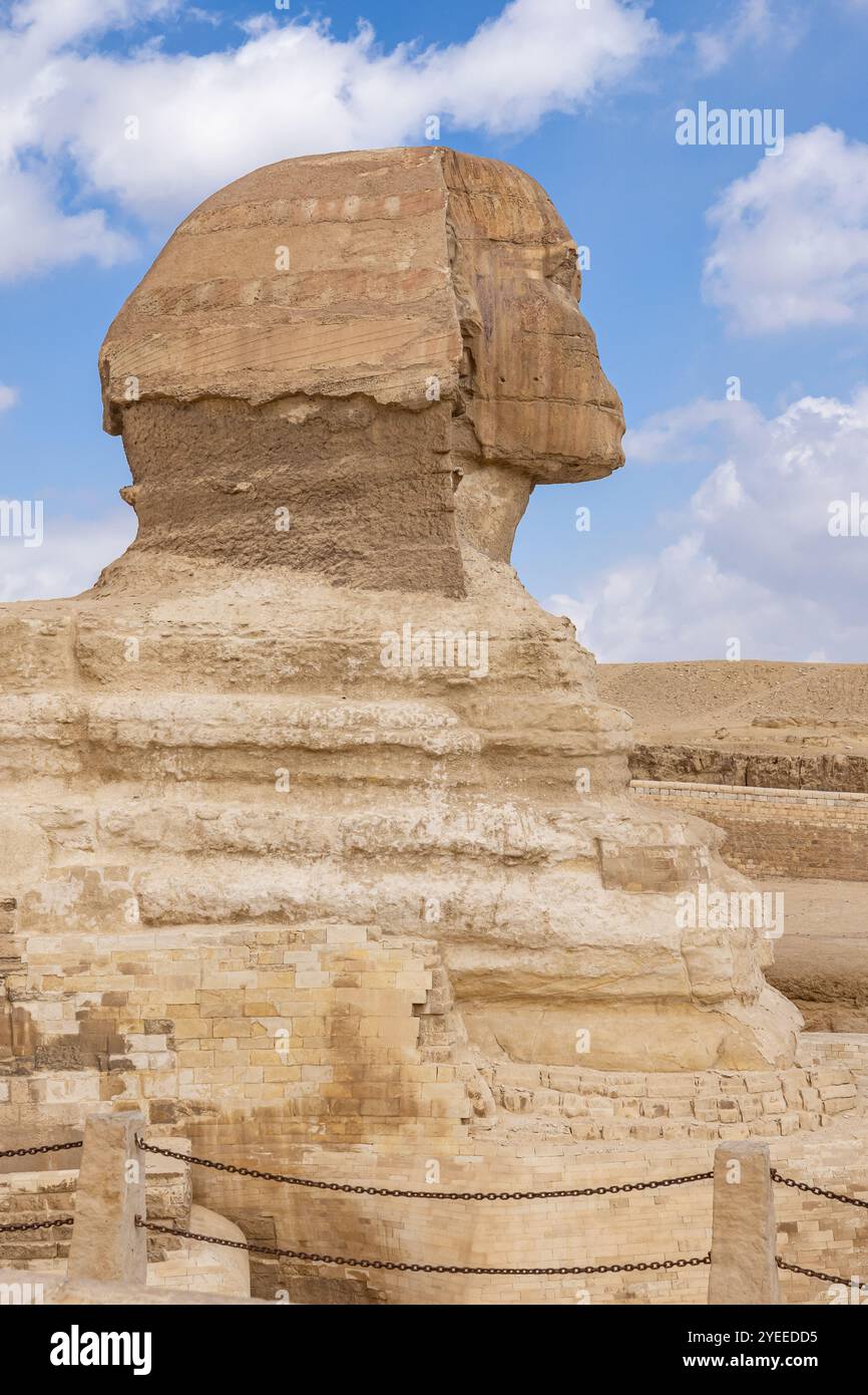 Giza Necropolis, Al Ahram, Giza, Egypt. The Great Sphinx at the Great ...
