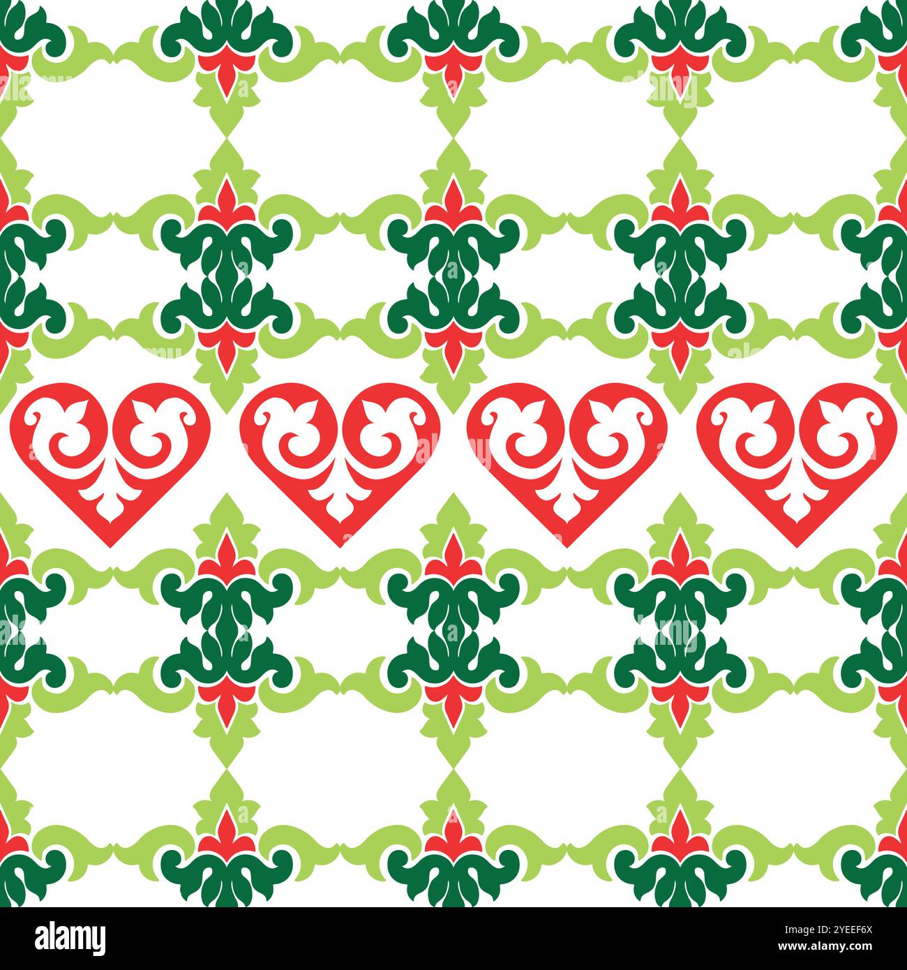 Tatar seamless pattern. Islamic tulip, floral geometry. Culture of the ...