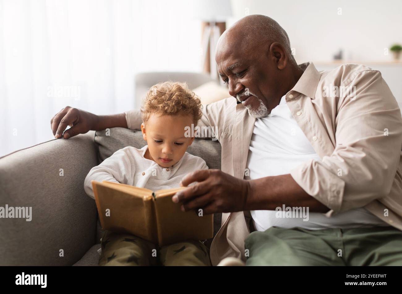 African american grandpa and child hi-res stock photography and images ...