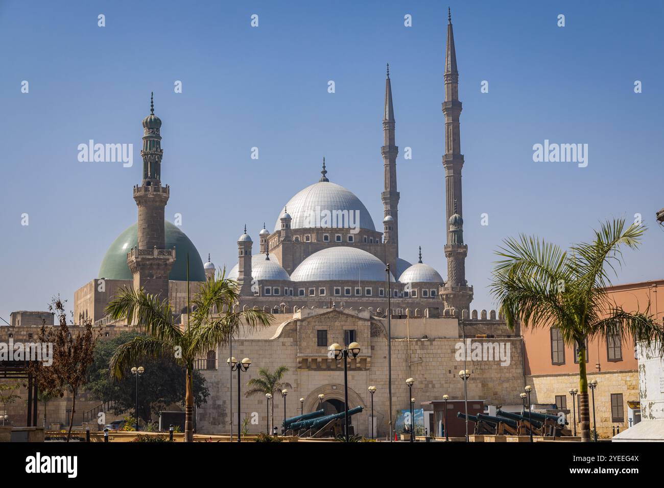 Al Khalifa, Old Cairo, Cairo, Egypt. Domes and minarets on the Cairo ...