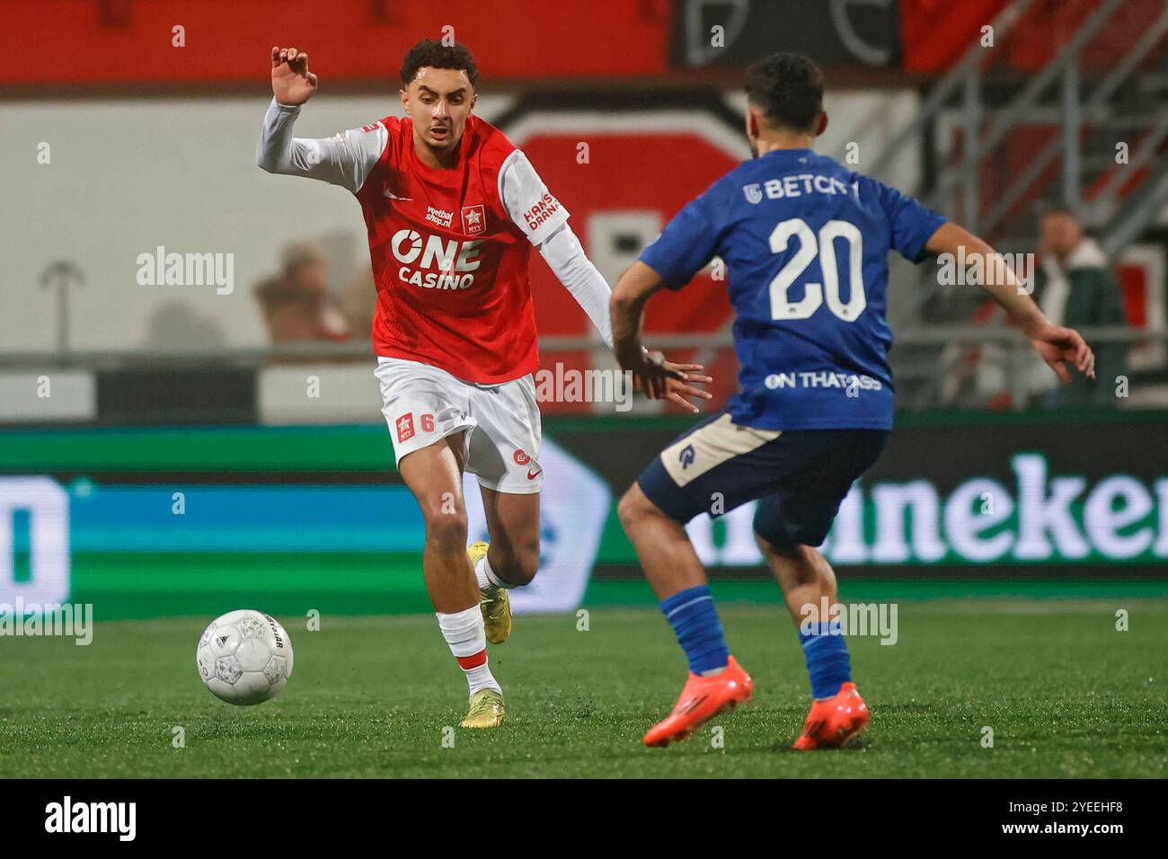 MAASTRICHT , NETHERLANDS - OCTOBER 30: Nabil El Basri of MVV Maastricht ...