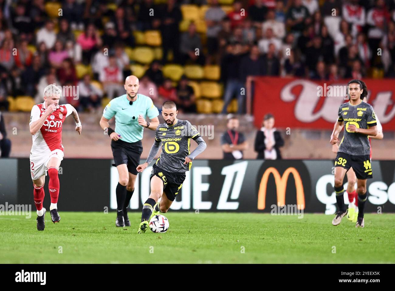 23 Edon ZHEGROVA (losc) during the Ligue 1 McDonald's match between Monaco and Lille on October ...