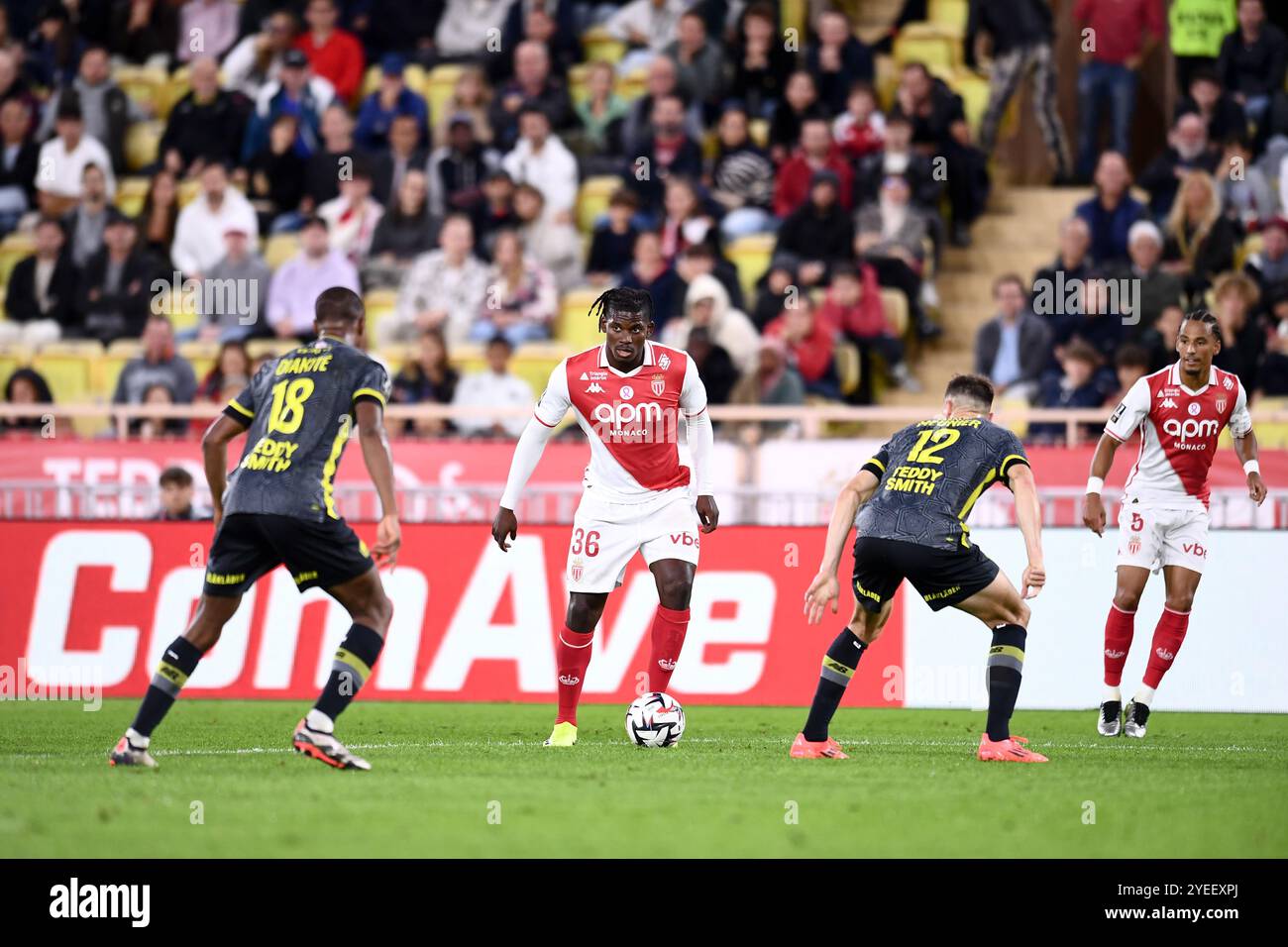 36 Breel EMBOLO (asm) during the Ligue 1 McDonald's match between Monaco and Lille on October 18 ...