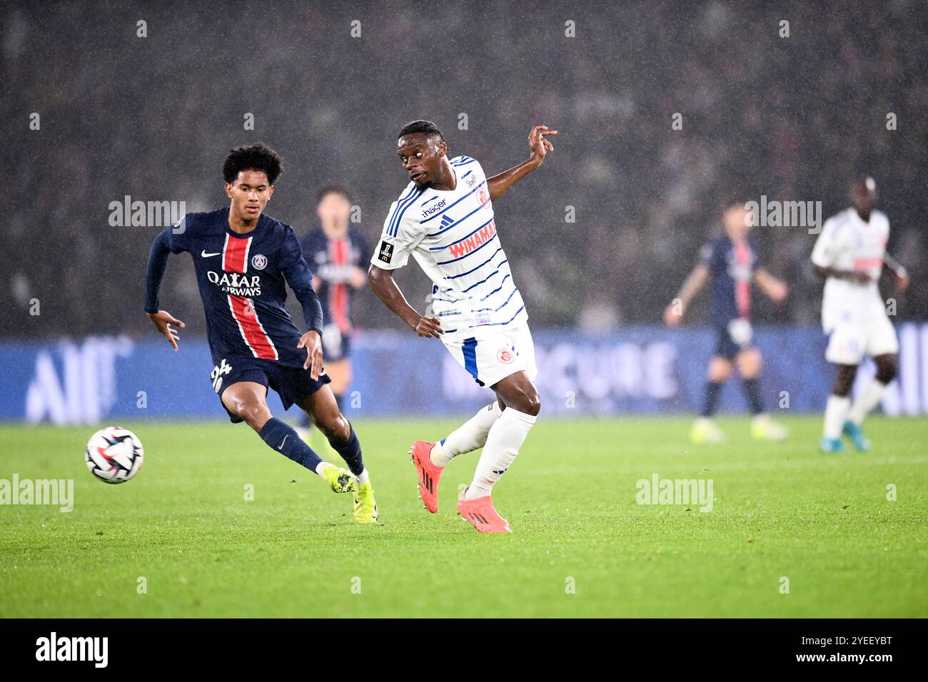 18 Junior MWANGA (rcsa) during the Ligue 1 McDonald's match between Paris Saint-Germain and ...