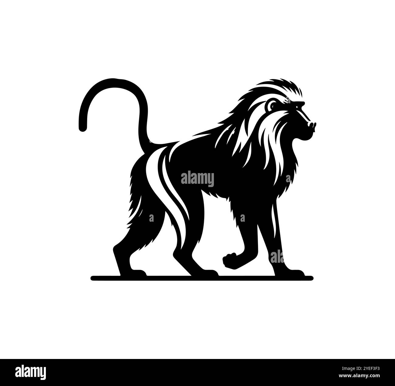 baboon logo icon vector abstract simple Stock Vector Image & Art - Alamy