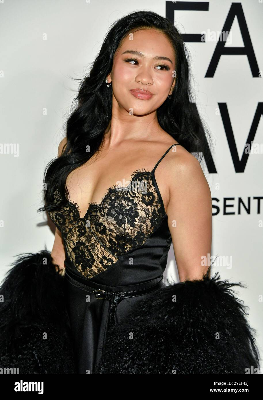 Sunisa Lee attends the CFDA Fashion Awards at the American Museum of Natural History on Monday ...