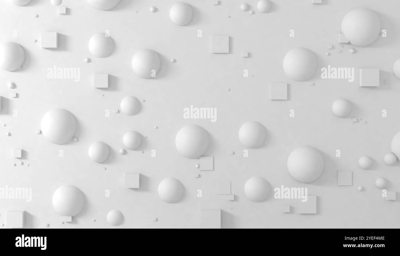 Abstract digital 3d background with cubes and squares Stock Photo - Alamy