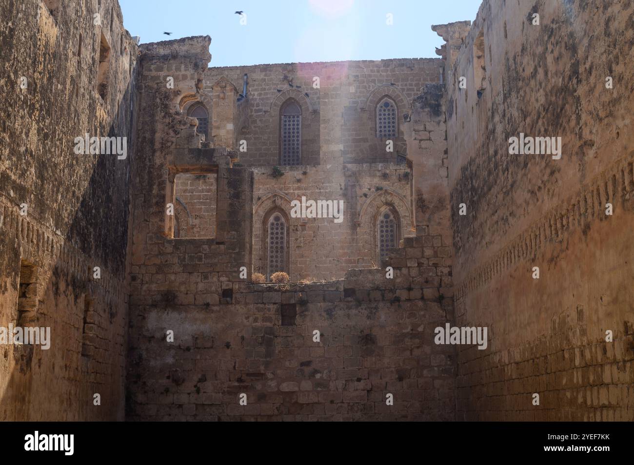 Wandering through time-worn stone walls, sunlight streams into the ...