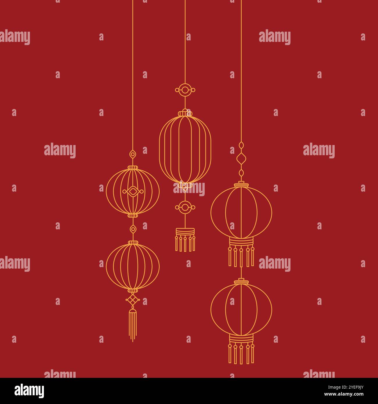 Chinese New Year lantern design element Stock Vector Image & Art - Alamy
