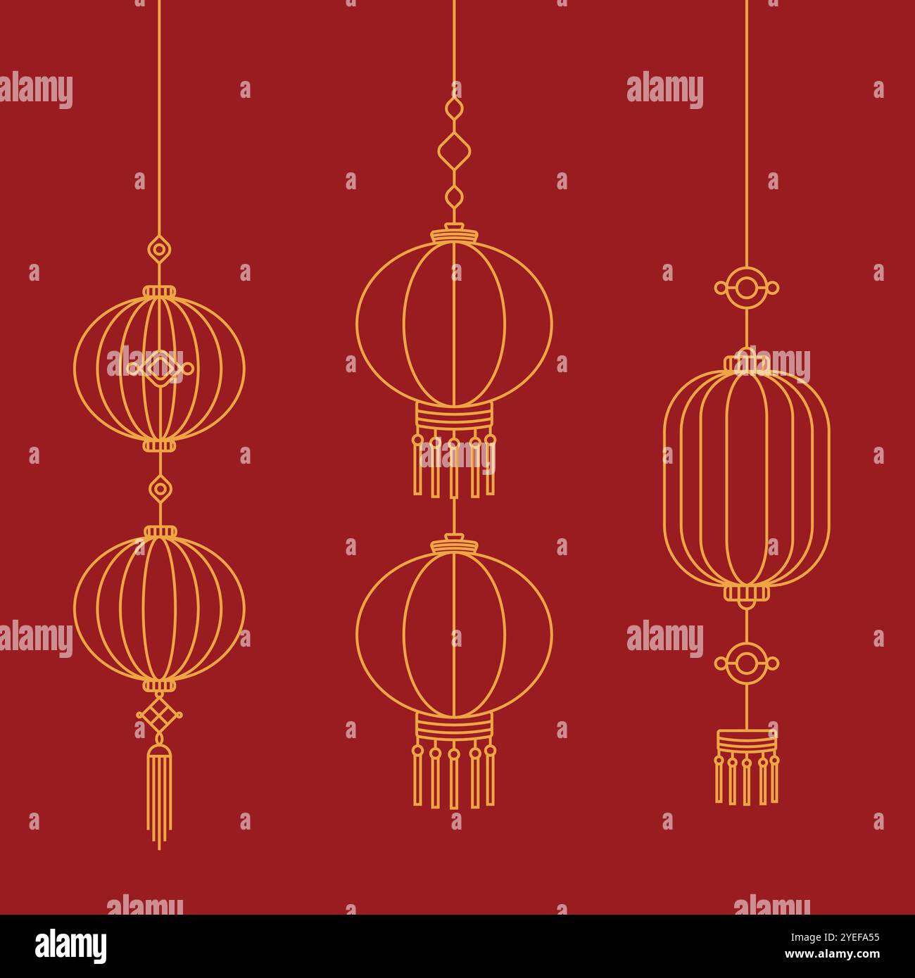 Chinese New Year lantern design element Stock Vector Image & Art - Alamy