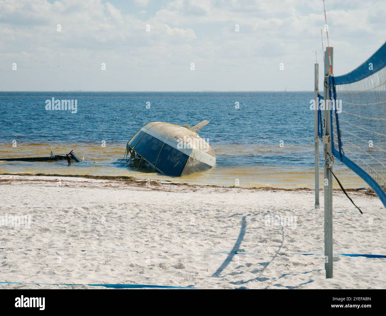 Volleyball court on beach in hi-res stock photography and images - Alamy