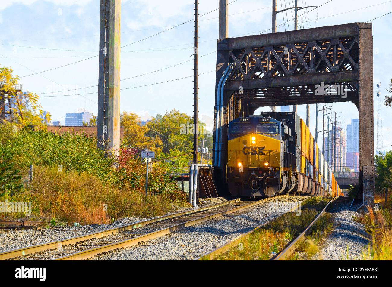 CSX Double Stack intermodals of the Philadelphia Sub in Philadelphia PA ...