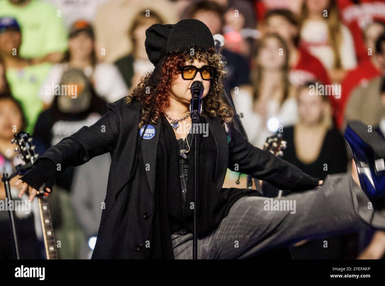 Madison, United States. 30th Oct, 2024. Singer Remi Wolf performs ...