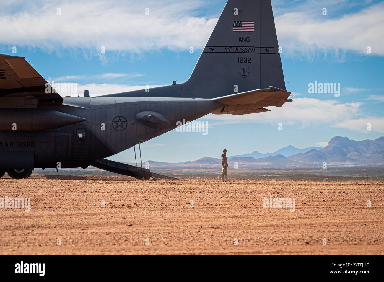 U.S. Air Force Master Sgt. Justin Thompson, an instructor loadmaster ...