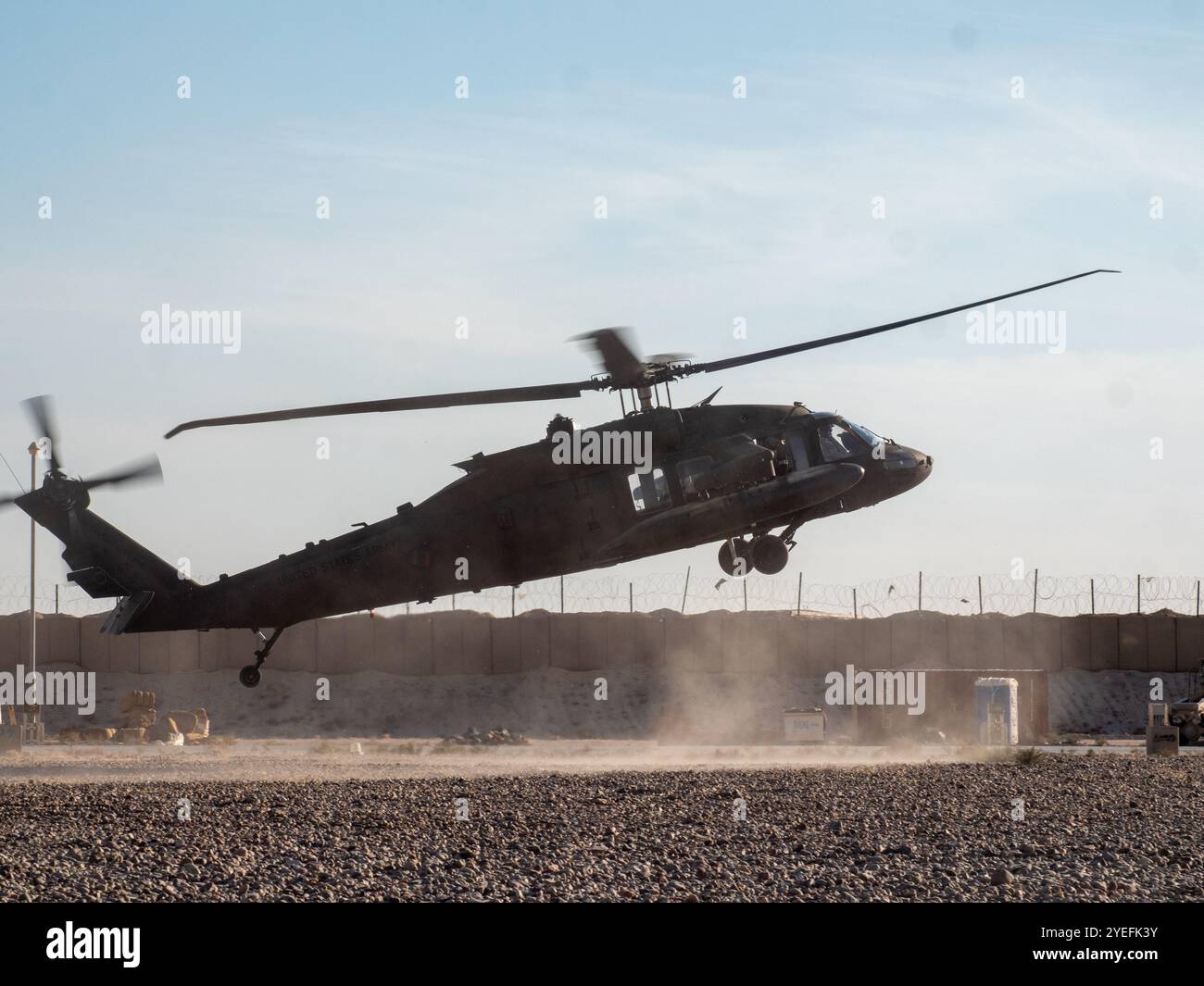 A U.S. Army UH-60 Black Hawk helicopter assigned to 2nd Assault ...