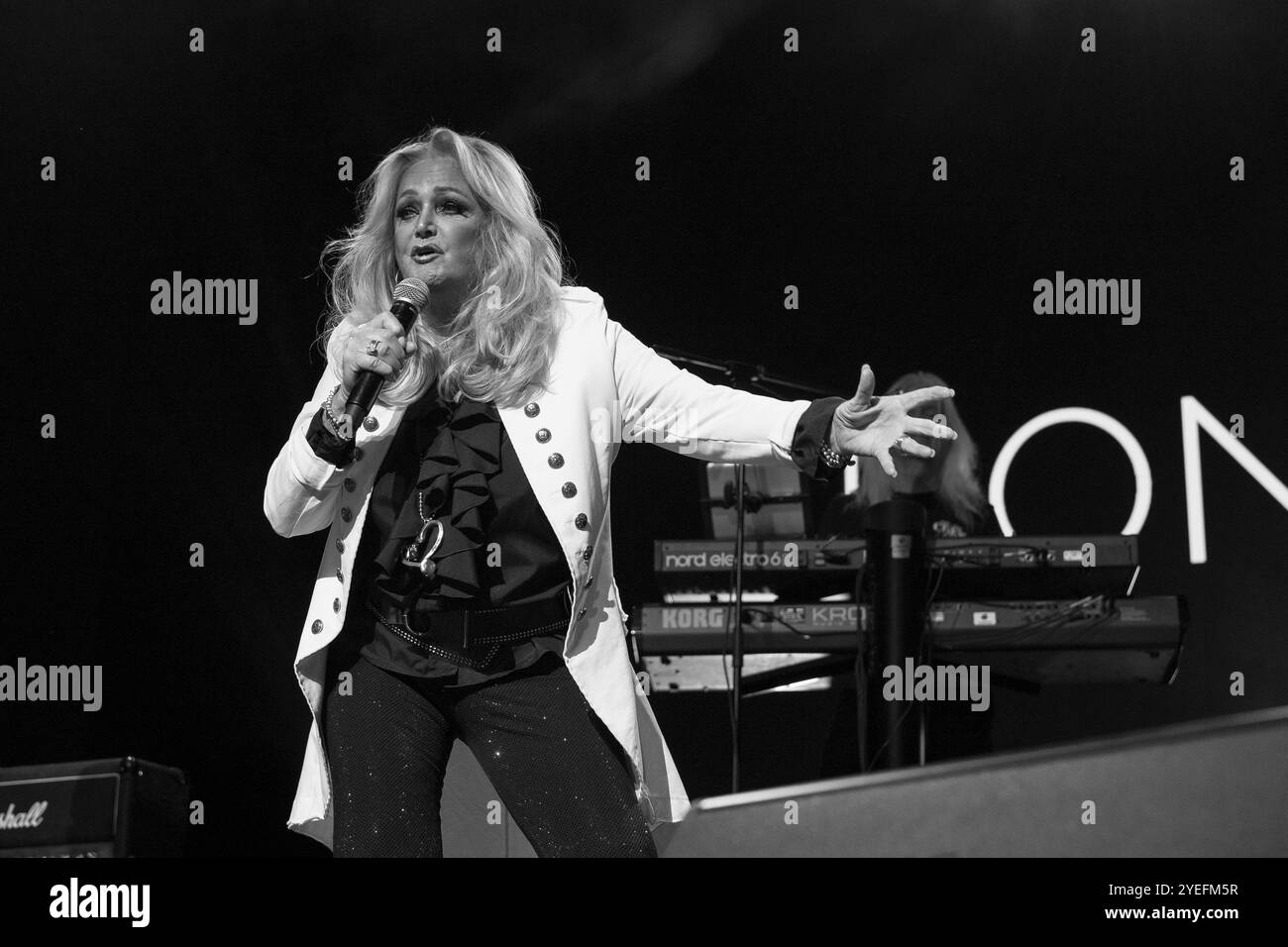 Singer Bonnie Tyler performs during a concert Festival CaixaBank Live ...