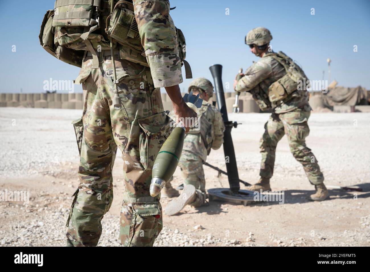 U.S. Army Staff Sgt. Deondre Jones, a mortarman assigned to ...