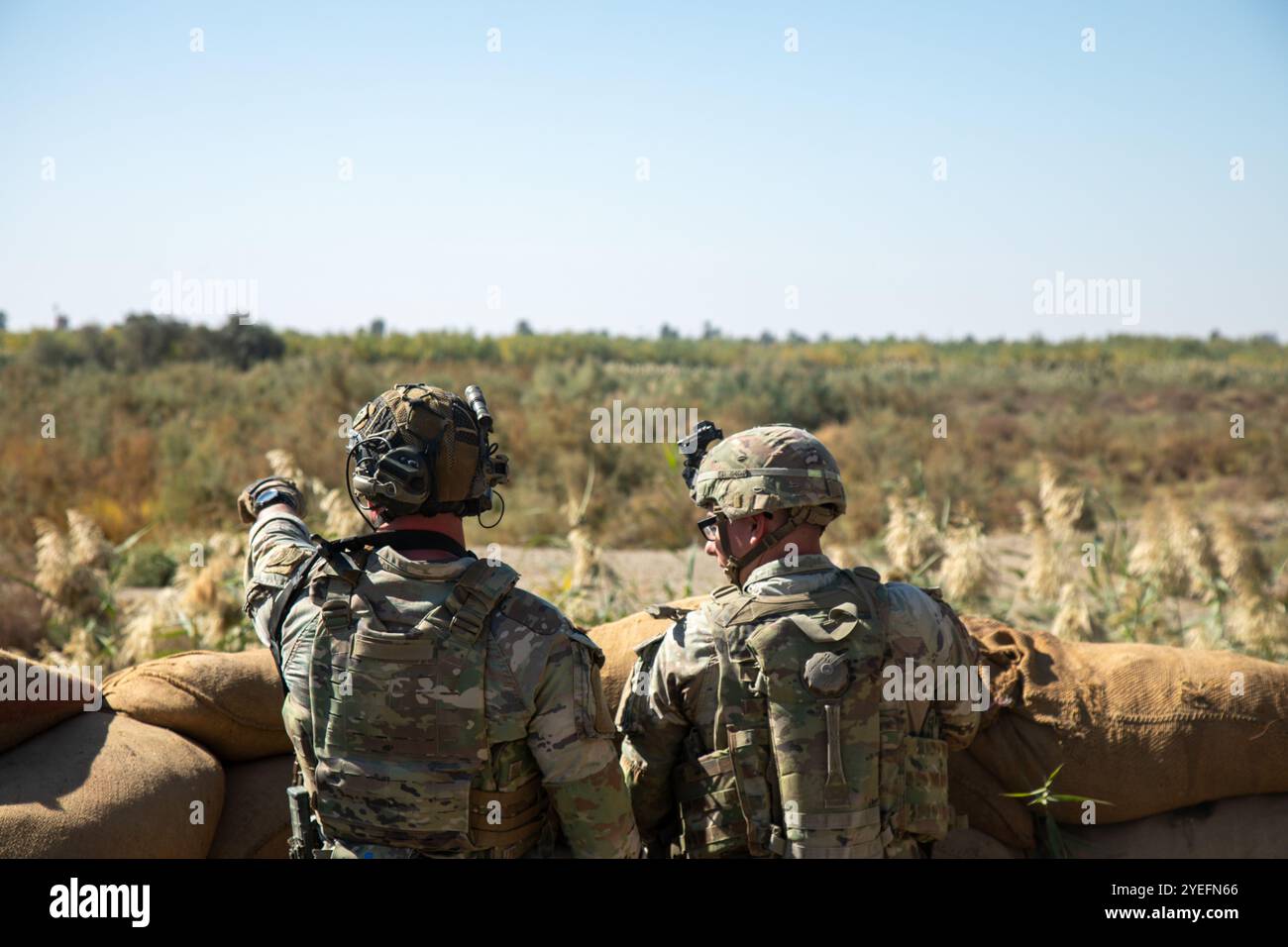 A U.S. Army Sergeant assigned to Bravo Company, 1st Battalion, 121st Infantry Regiment, Georgia ...