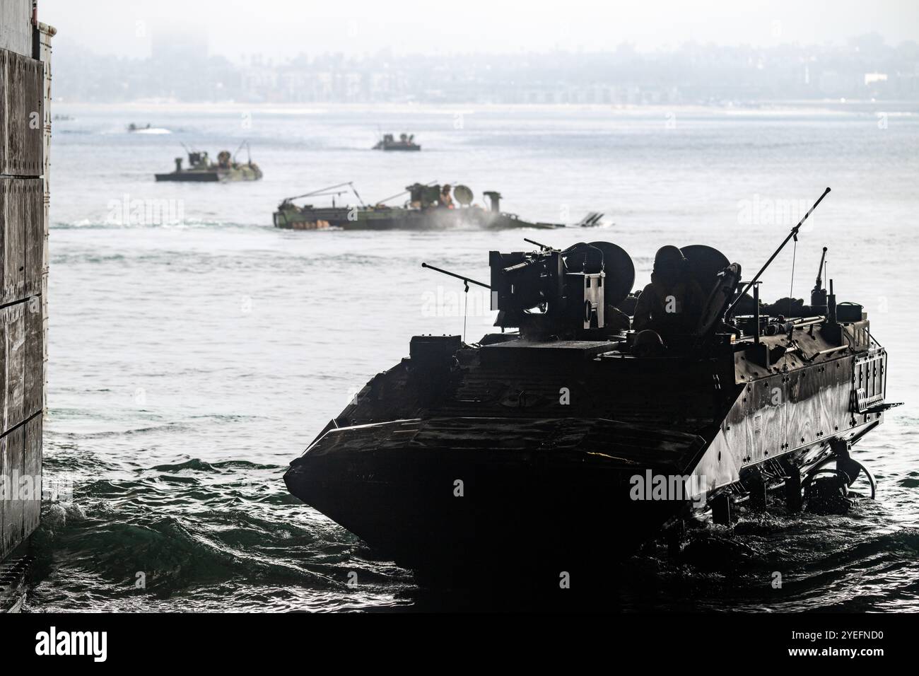 A U.S. Marine Corps Amphibious Combat Vehicle assigned to 3rd Assault ...