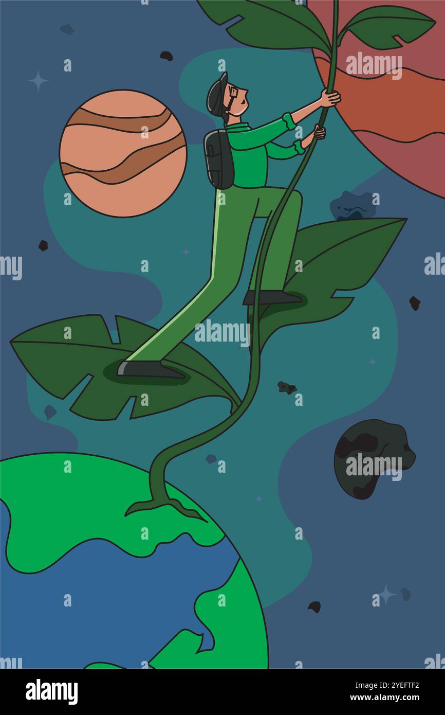 World beyond earth Stock Vector Images - Alamy