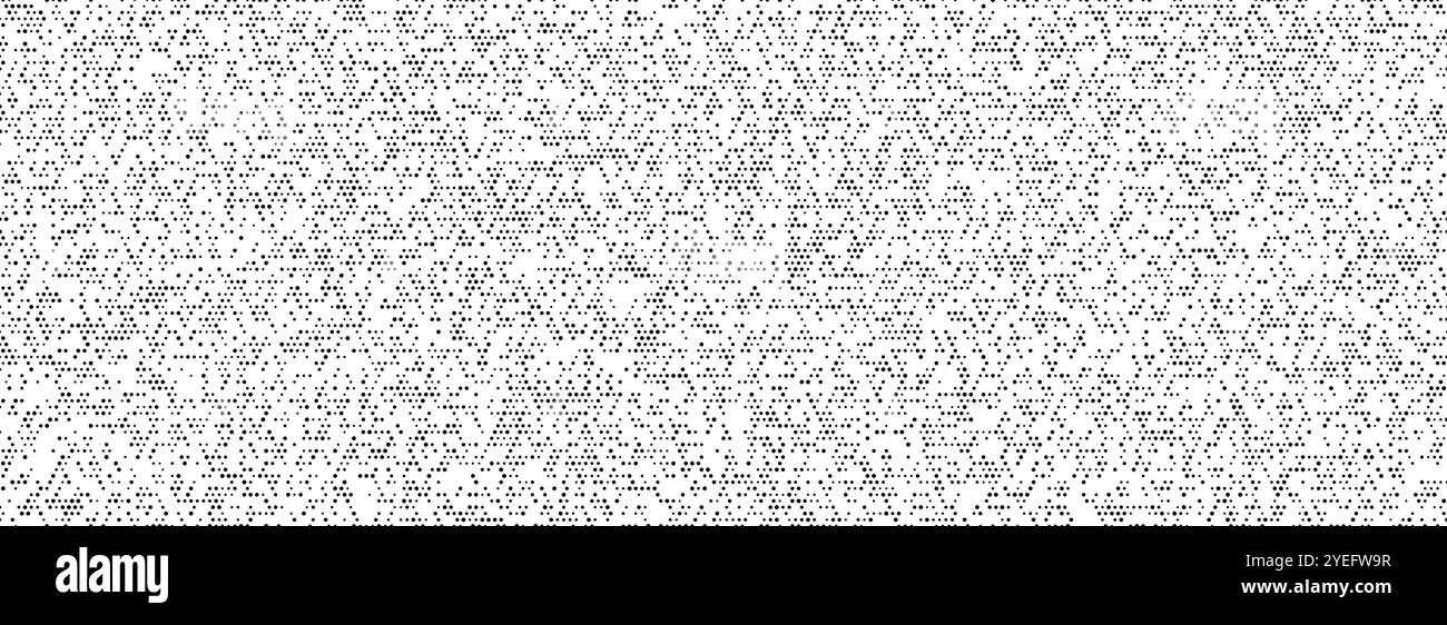 Black dotted noise grid texture. Comic pixel grain pattern. BW polka ...